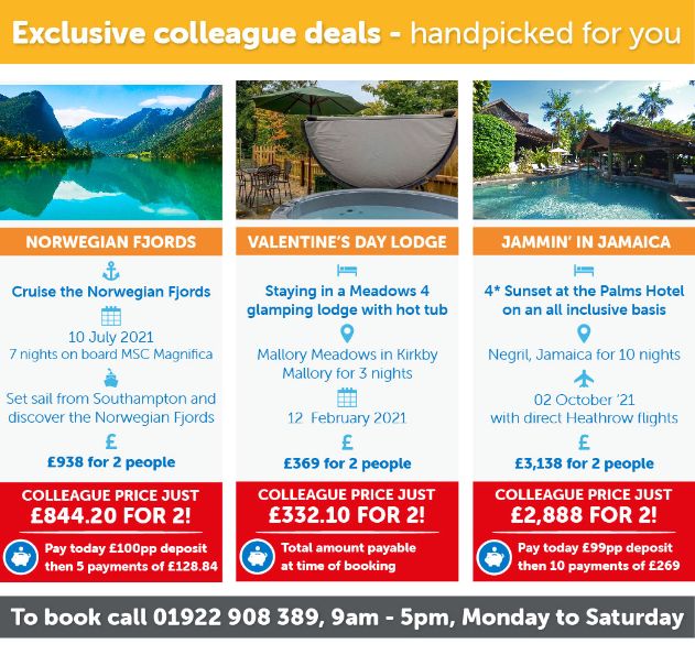 Your Colleague Travel Offers - November | Coop Colleagues Connect